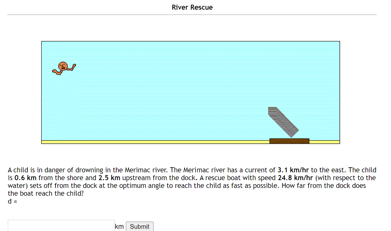 Solved A child is in danger of drowning in the Merimac | Chegg.com