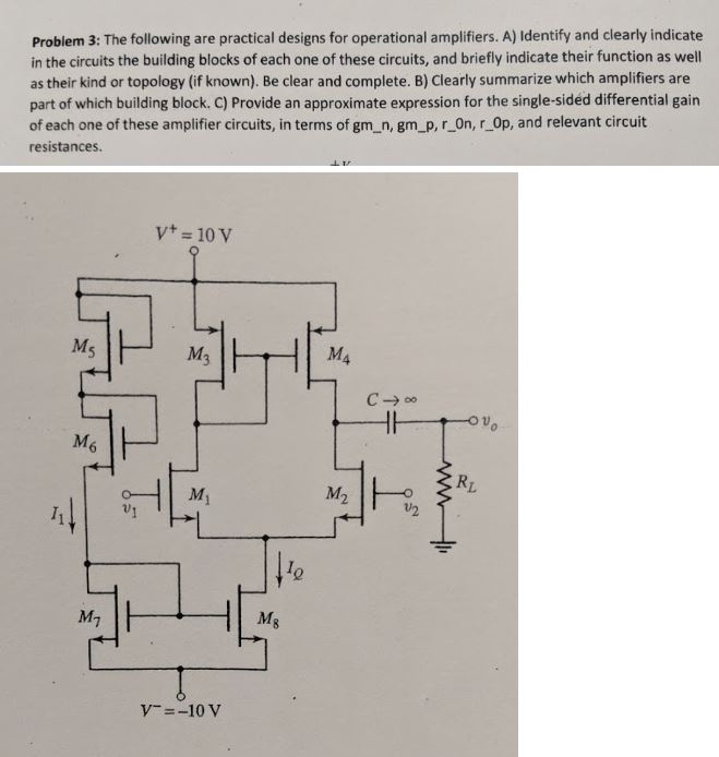 Solved Problem 3: The following are practical designs for | Chegg.com