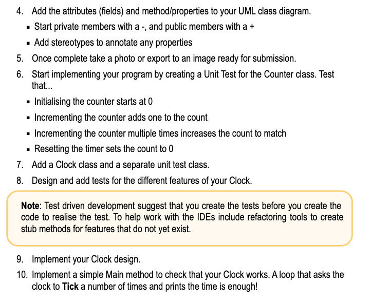 To implement this you must reuse the Counter class | Chegg.com