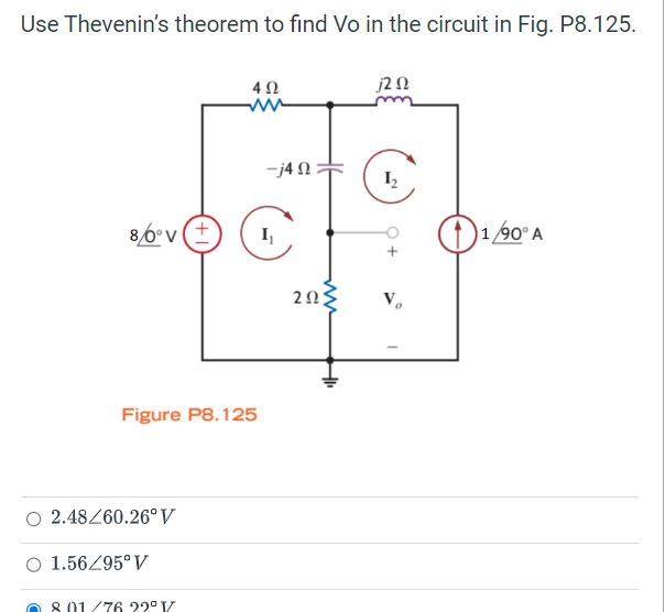 Solved Use Thevenin's theorem to find Vo in the circuit in | Chegg.com
