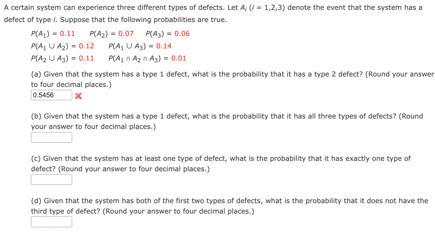 certain system can experience three different types | Chegg.com