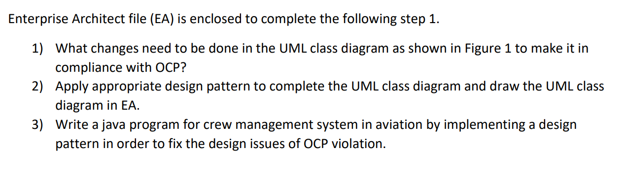 Solved The Open-Closed Principle (OCP) was coined in 1988 by | Chegg.com
