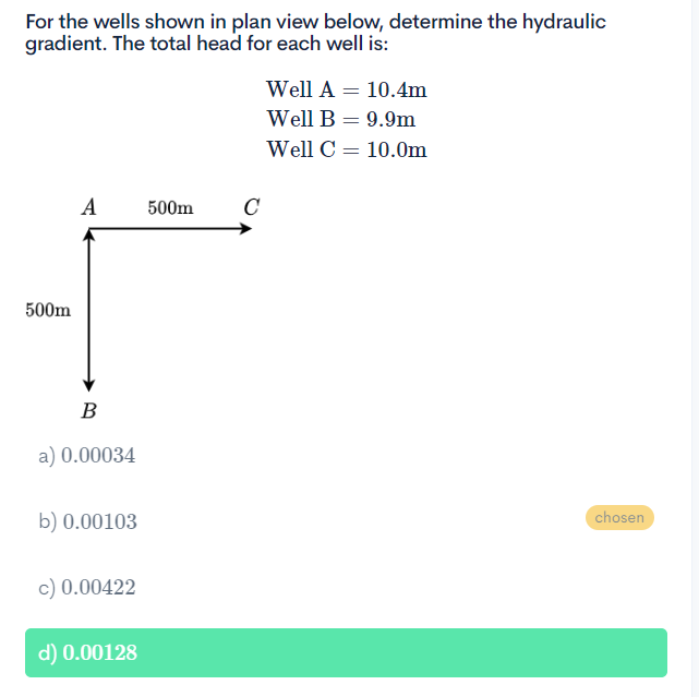 Solved For the wells shown in plan view below, determine the | Chegg.com