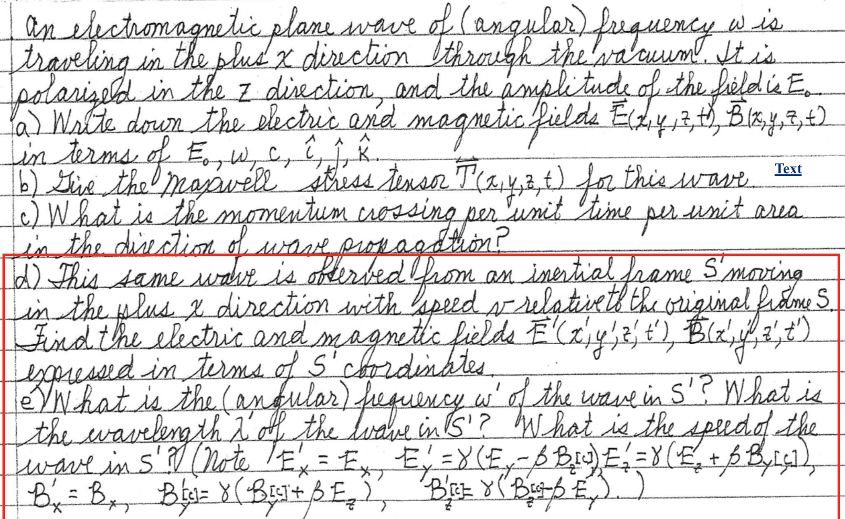Solved Please help me solve part d, I included the teacher | Chegg.com