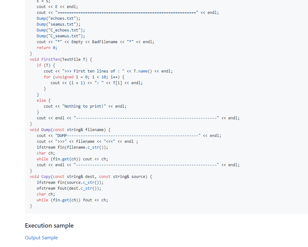 Solved LAB (50%) TextFile module Your task for this lab is | Chegg.com