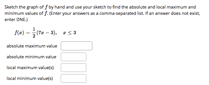 Solved Use the graph to state the absolute and local maximum | Chegg.com