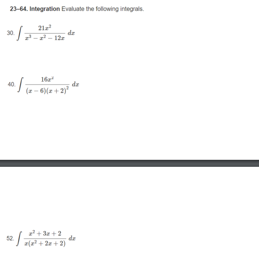 Solved 23–64. Integration Evaluate the following integrals. | Chegg.com