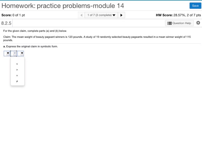 Solved Homework: practice problems-module 14 Score: 0 of 1 | Chegg.com
