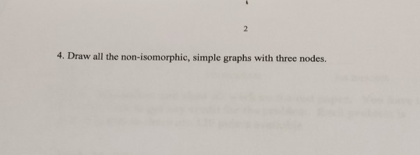 Solved 4. Draw all the non-isomorphic, simple graphs with | Chegg.com