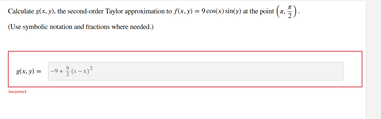 Solved Calculate G X Y The Second Order Taylor