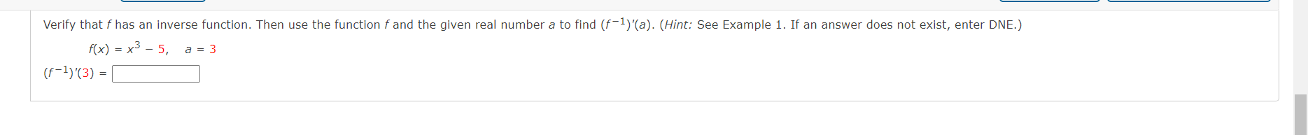 Solved Verify that f has an inverse function. Then use the | Chegg.com