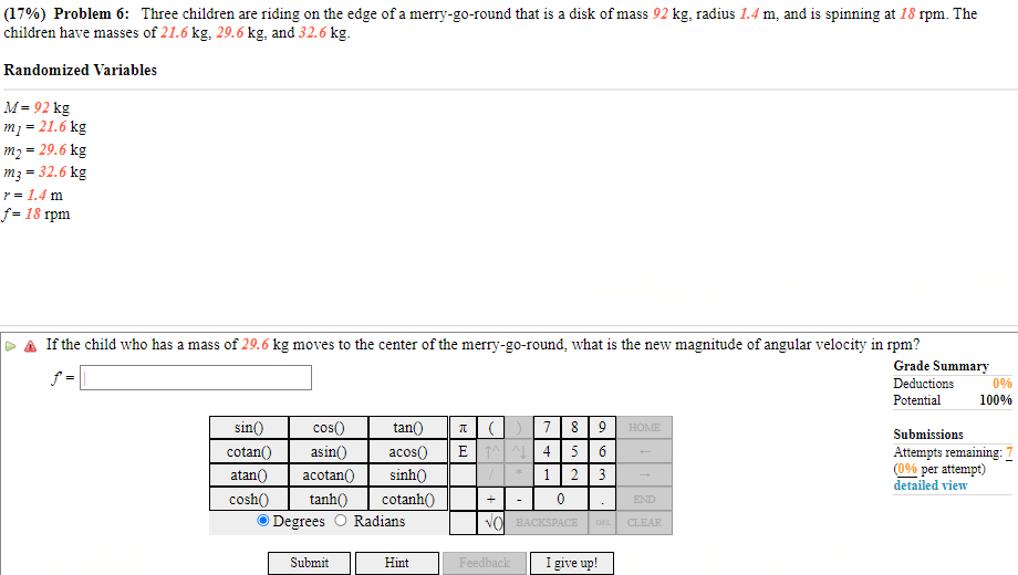 Solved Three children are riding on the edge of a | Chegg.com