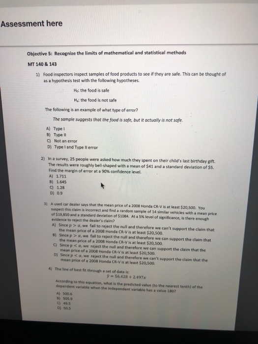 Solved Name MT-140 Objective 4: Estimate and check | Chegg.com