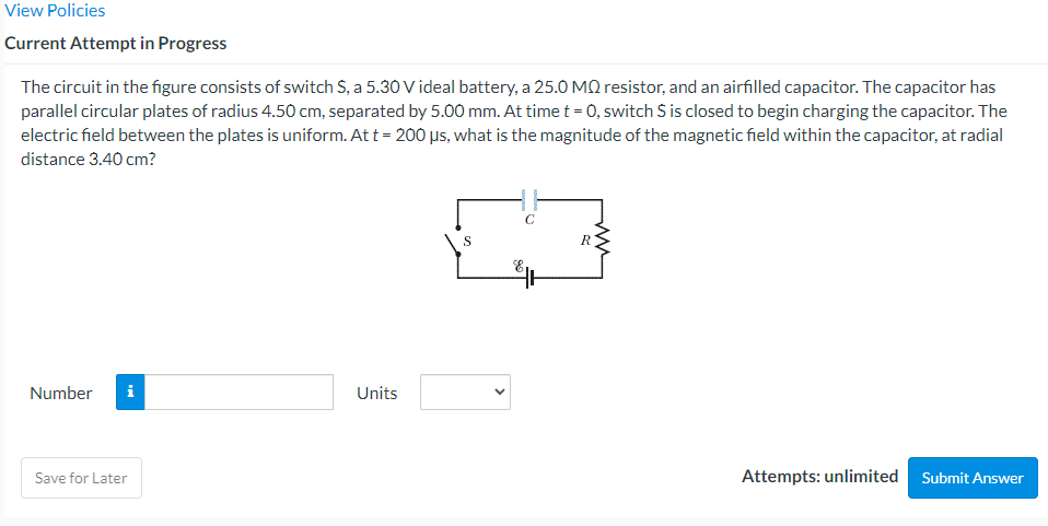 Solved View Policies Current Attempt in Progress The circuit | Chegg.com