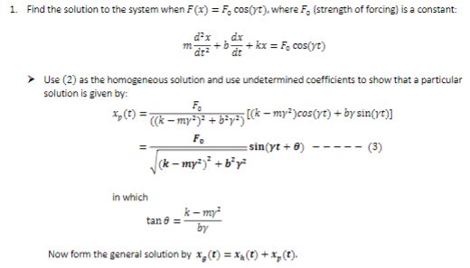 Solved Mechanical vibration is a form of oscillatory motion | Chegg.com