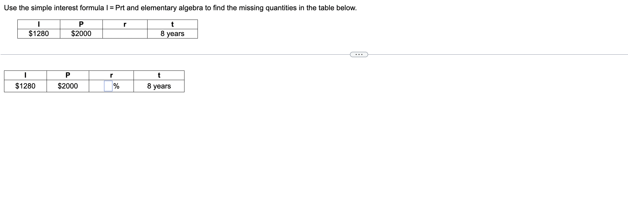 Solved Use the simple interest formula I= Prt and elementary | Chegg.com