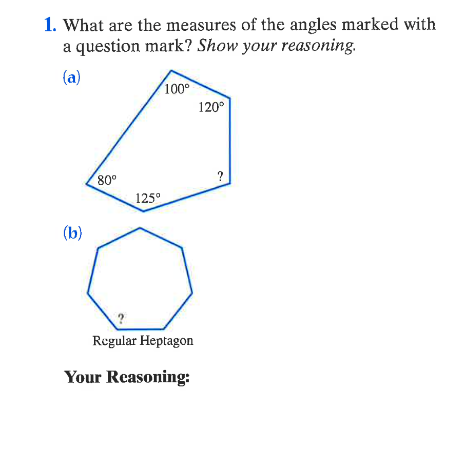 Solved 1. What are the measures of the angles marked with a | Chegg.com