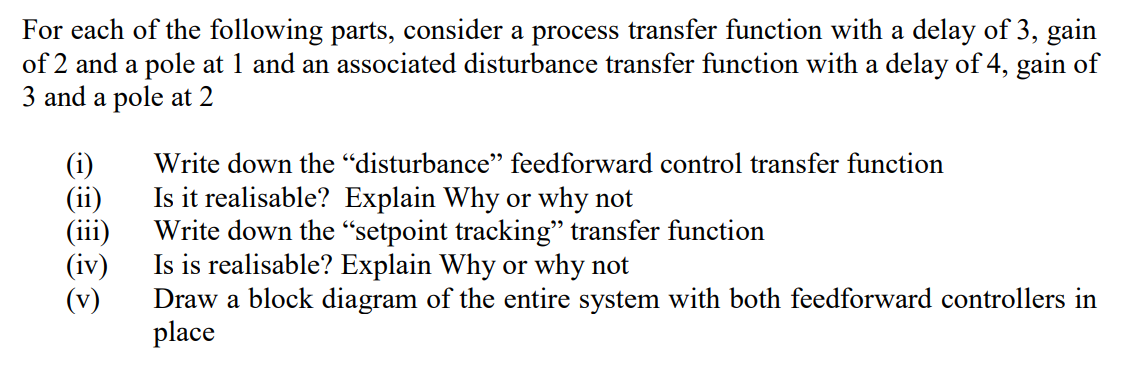Solved For each of the following parts, consider a process | Chegg.com