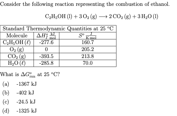 Solved Consider the following reaction representing the | Chegg.com
