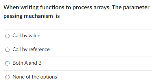 Solved Array is an example of type memory allocation. Run | Chegg.com