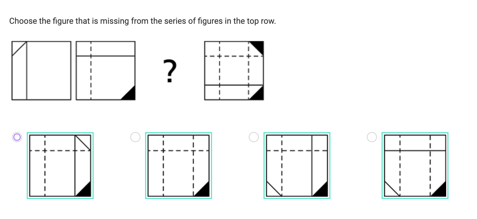 Solved Choose the figure that is missing from the series of | Chegg.com