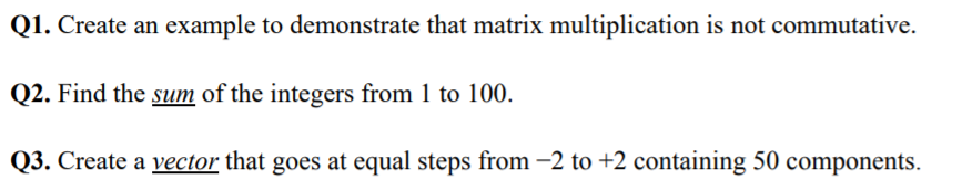 Solved Write A Matlab Cose To Solve These Questions Using 