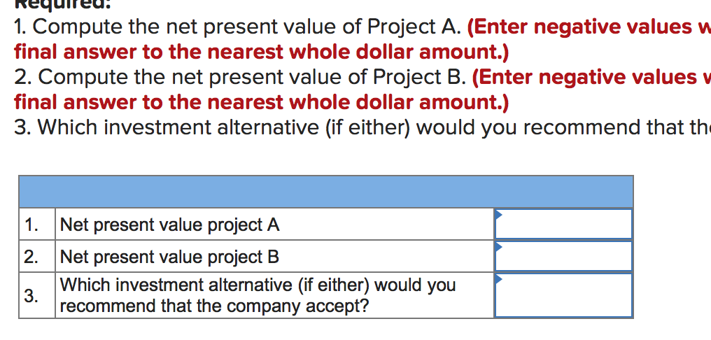Solved Exercise 13-7 Net Present Value Analysis of Two | Chegg.com