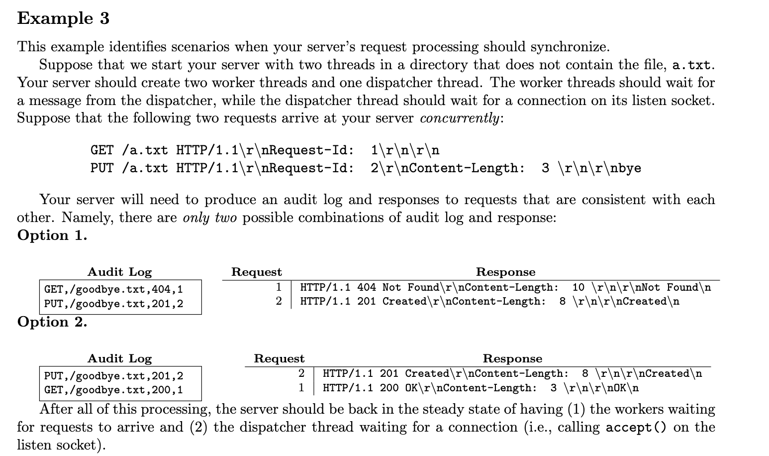 Solved Functionality Your new httpserver should take two | Chegg.com