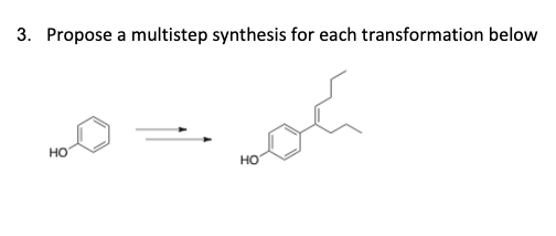 Solved 3. Propose a multistep synthesis for each | Chegg.com