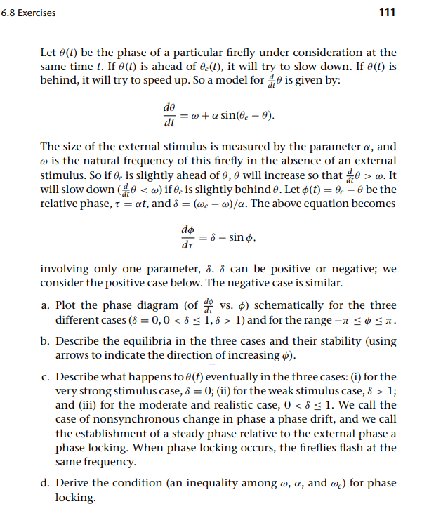 7. Firefly synchrony Philip Laurent wrote in Science | Chegg.com