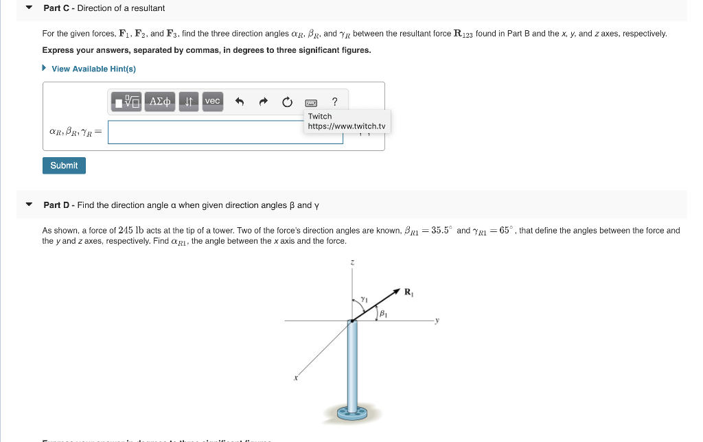 Solved Part A Resultant of adding F1 and F3 Learning Goal To | Chegg.com