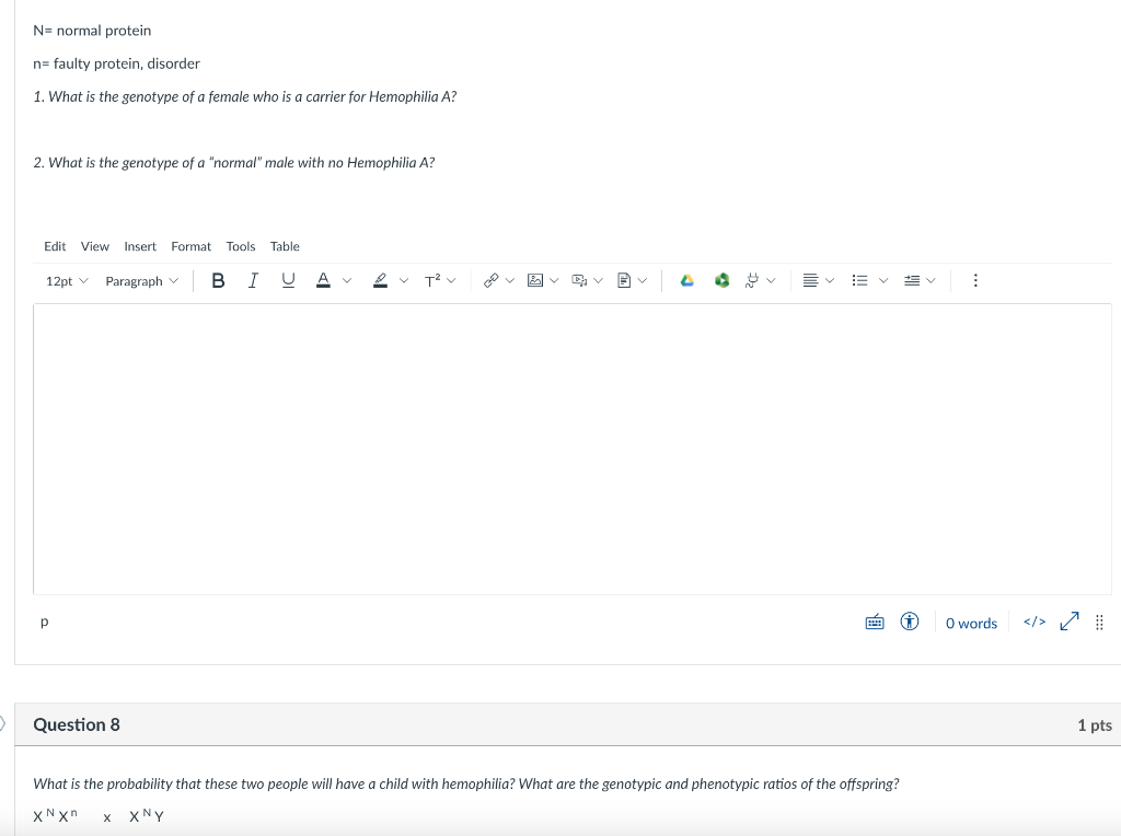 Solved N= normal protein n= faulty protein, disorder 1. What | Chegg.com