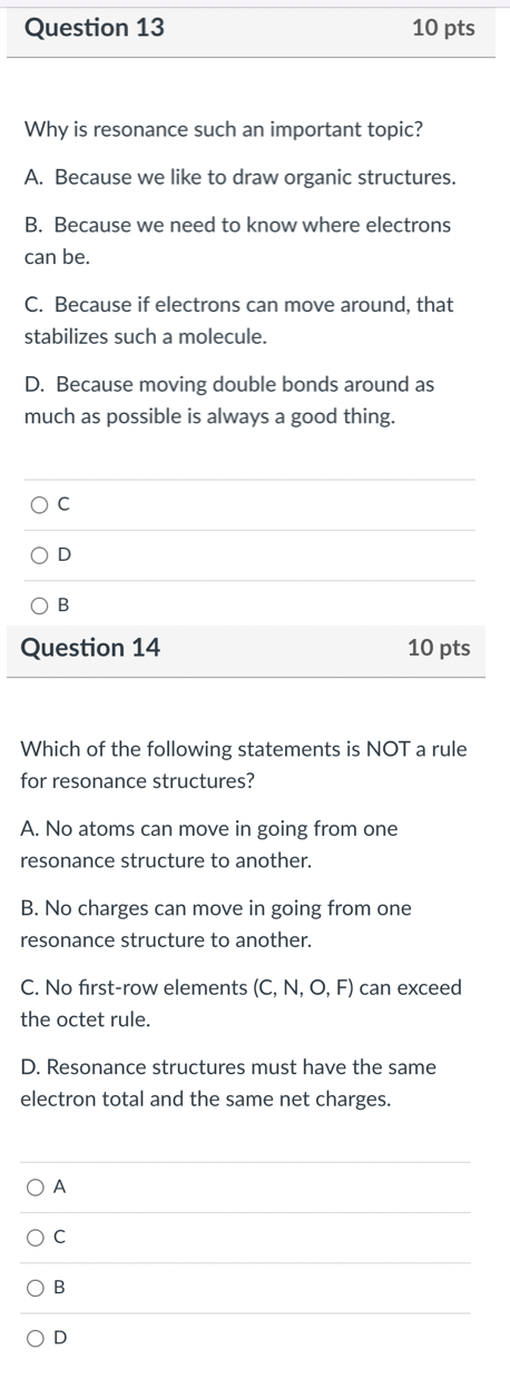 Solved Why is resonance such an important topic? A. Because | Chegg.com
