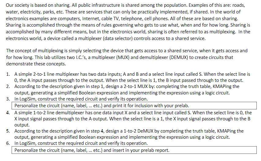 Solved Our society is based on sharing. All public | Chegg.com