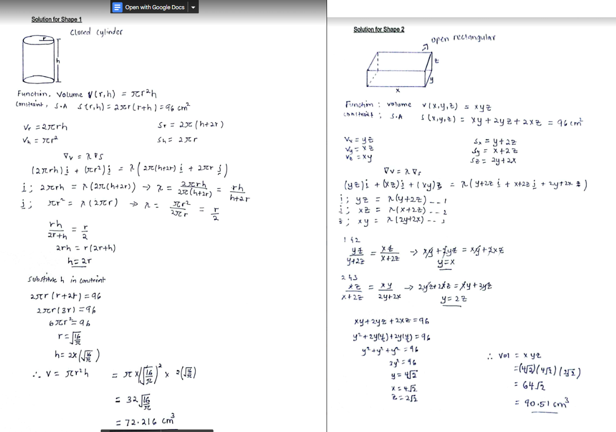 Solved How can you combine the two shapes in Part I (of your | Chegg.com