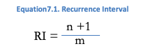 Solved 1. Calculate the recurrence intervals for the | Chegg.com