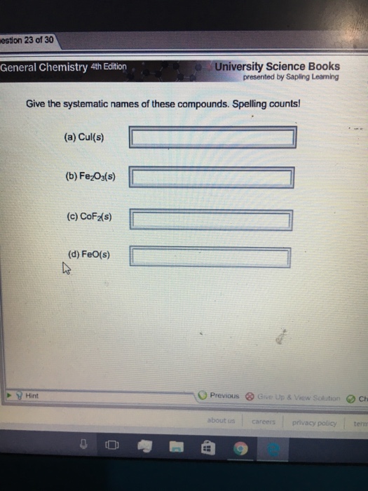 Solved Give the systematic names of these compounds. | Chegg.com