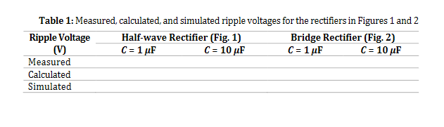 Solved Diode Applications - Objectives In this experiment, | Chegg.com