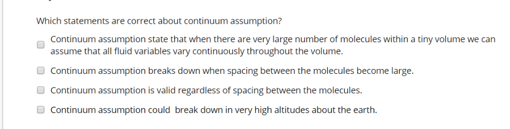 Solved Which statements are correct about continuum | Chegg.com
