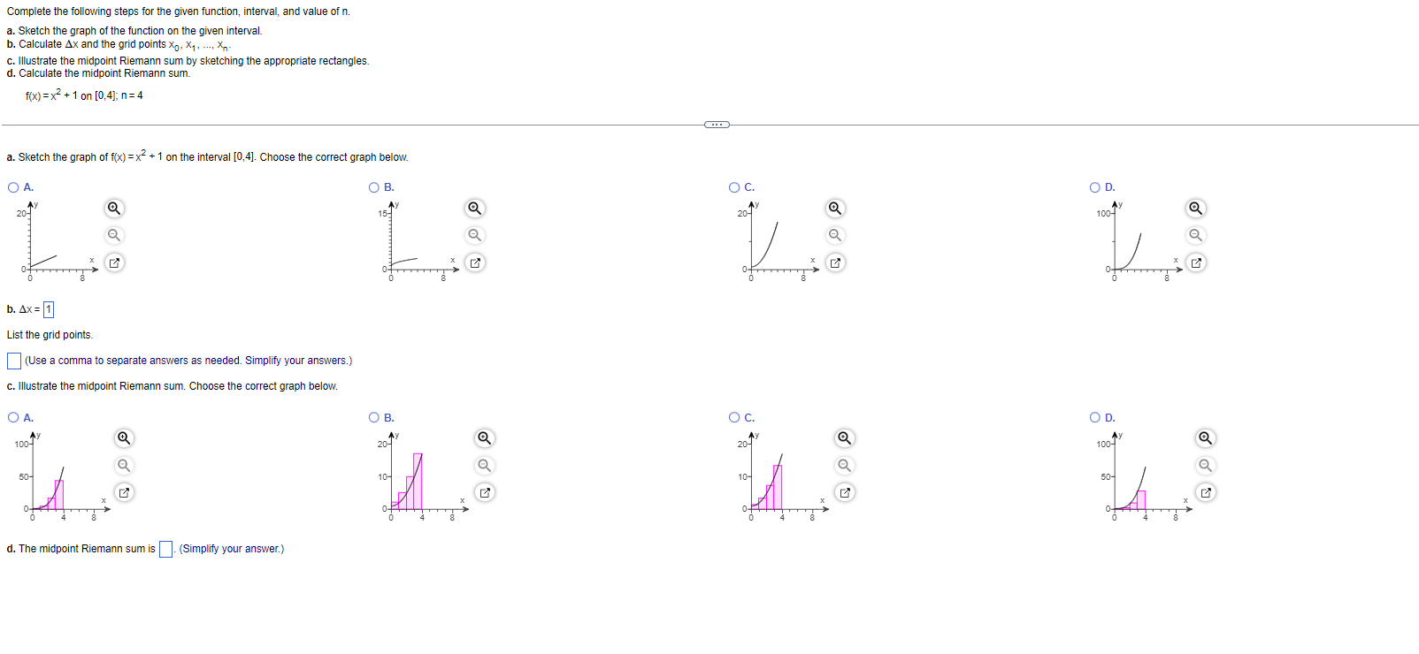Solved Complete the following steps for the given function, | Chegg.com