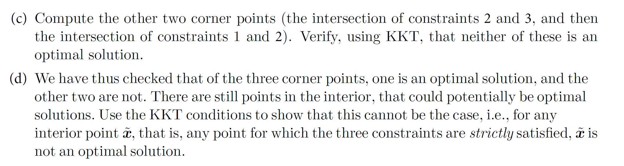 Solved (Using Karush-Kuhn-Tucker conditions (KKT) to resolve | Chegg.com