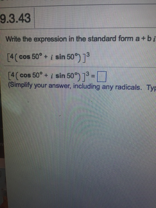 Solved Write the expression in the standard form a +bi | Chegg.com