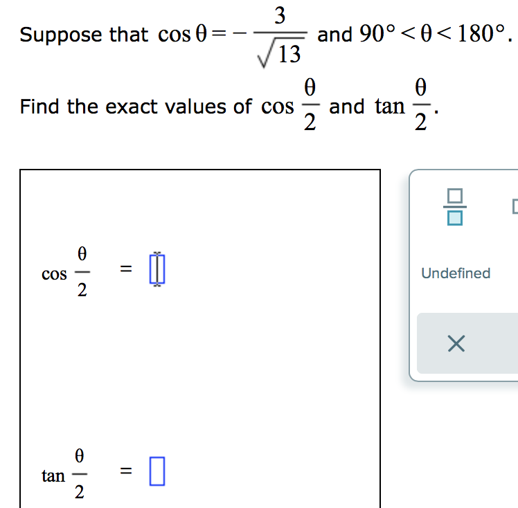 Solved 3 Suppose that cos 0 and 90°