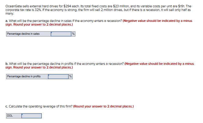 Solved OceanGate sells external hard drives for $294 each. | Chegg.com