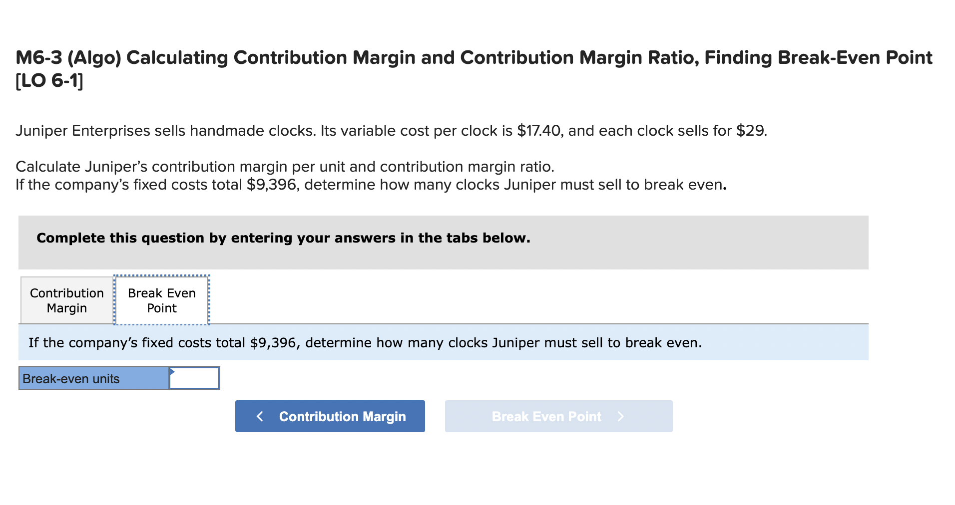 Solved M6-3 (Algo) Calculating Contribution Margin and | Chegg.com