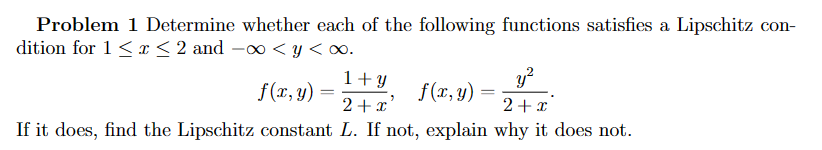 Solved Problem 1 Determine whether each of the following | Chegg.com