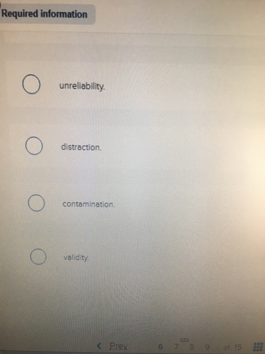 Solved Required information unreliability distraction. | Chegg.com