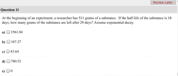 Solved Review Later Question 11 At the beginning of an | Chegg.com
