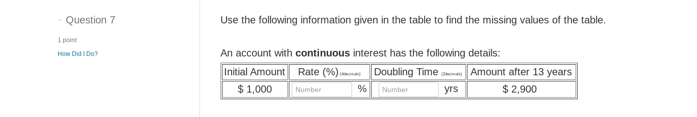 Use the following information given in the table to | Chegg.com