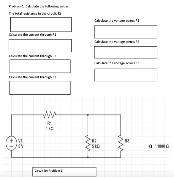 Solved Problem 1: Calculate the following values: The total | Chegg.com